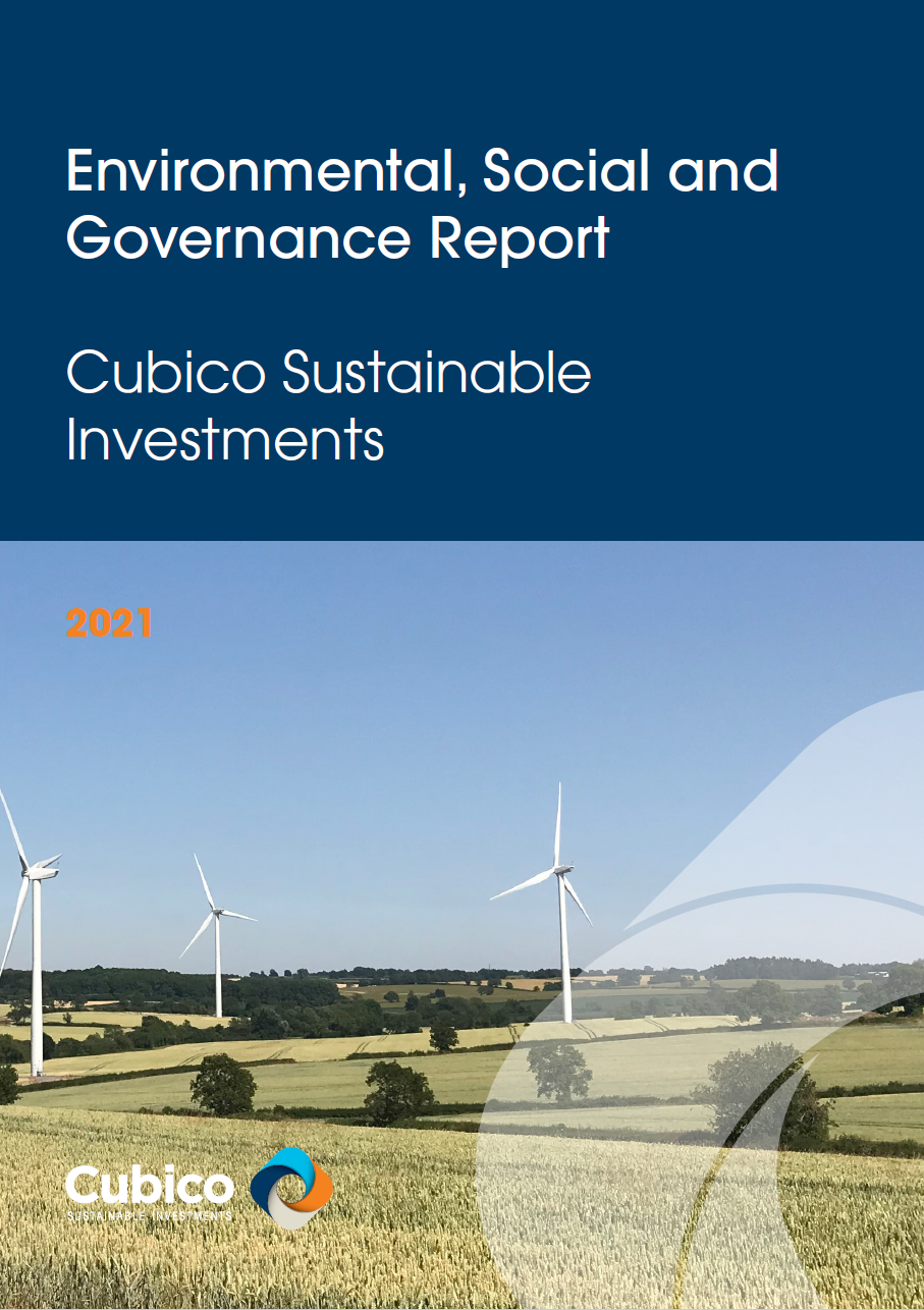Cubico Sustainable Investments publishes 2021 ESG report - Cubico